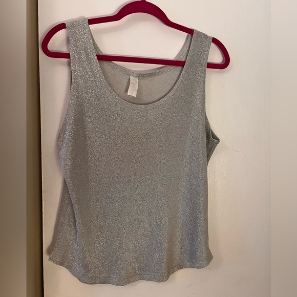 Tops | Vintage Silver Tank | Poshmark